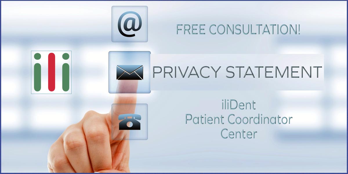 Privacy Statement for IiliDent Ptient Coordinator Center